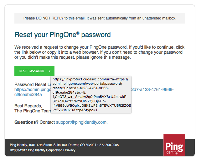 Ping Identity Support